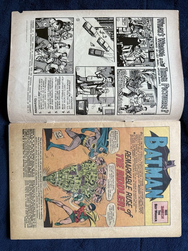 Batman #171 DC 1965 1st Silver Age Riddler Mid-Grade Clean & Press ...