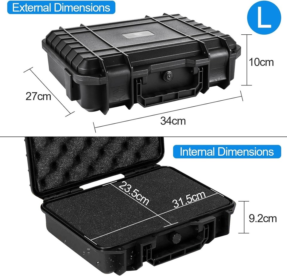 Protective Waterproof Hard Carry Flight Case Camera Equipment Storage ...