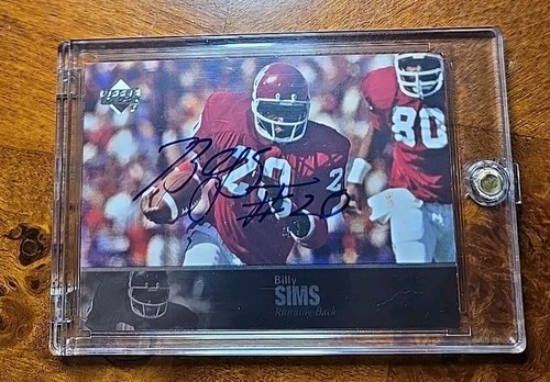 2011 Billy Sims UD College Legends On Card Autograph SP Detroit Lions ...