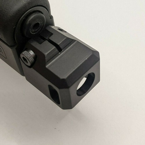 9mm 1/2x28 TPI Muzzle Brake Compensator Ano Black Alum For Springfield ...