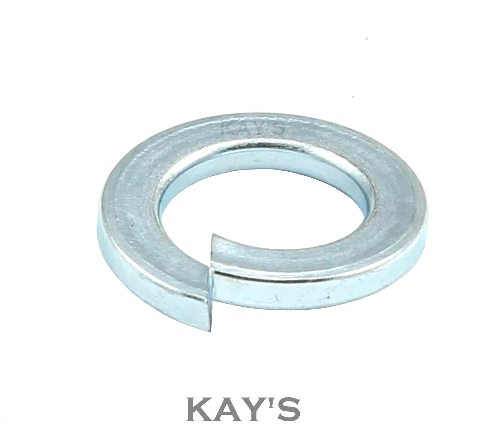 SPRING WASHERS ZINC PLATED RECTANGULAR COIL LOCK M4 M5 M6 M8 M10 M12 ...