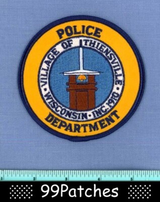 THIENSVILLE VILLAGE WISCONSIN Police Shoulder Patch BELL TOWER 1C | eBay