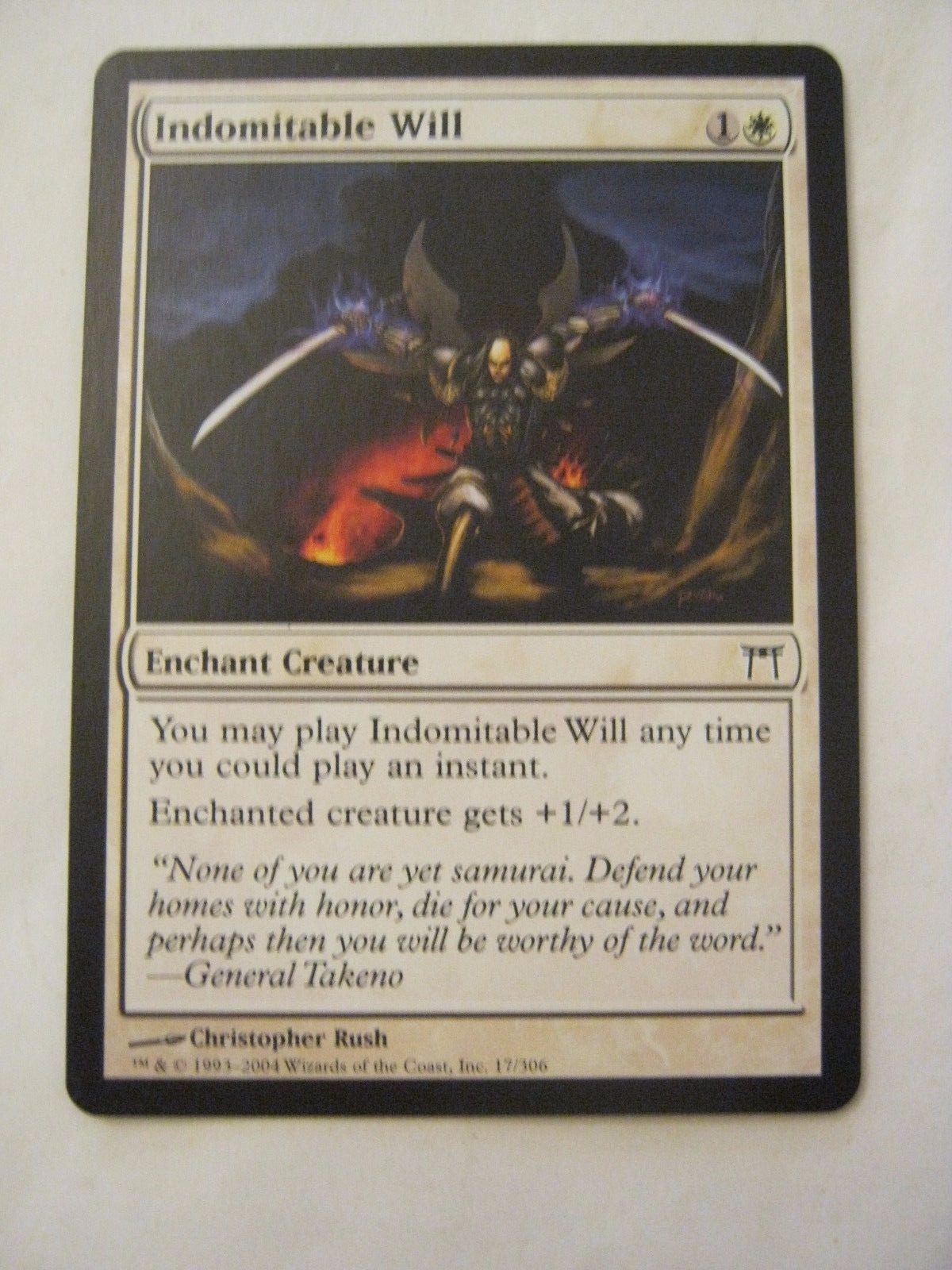Magic The Gathering Enchant Creature Indomitable Will Game Card #17 ...