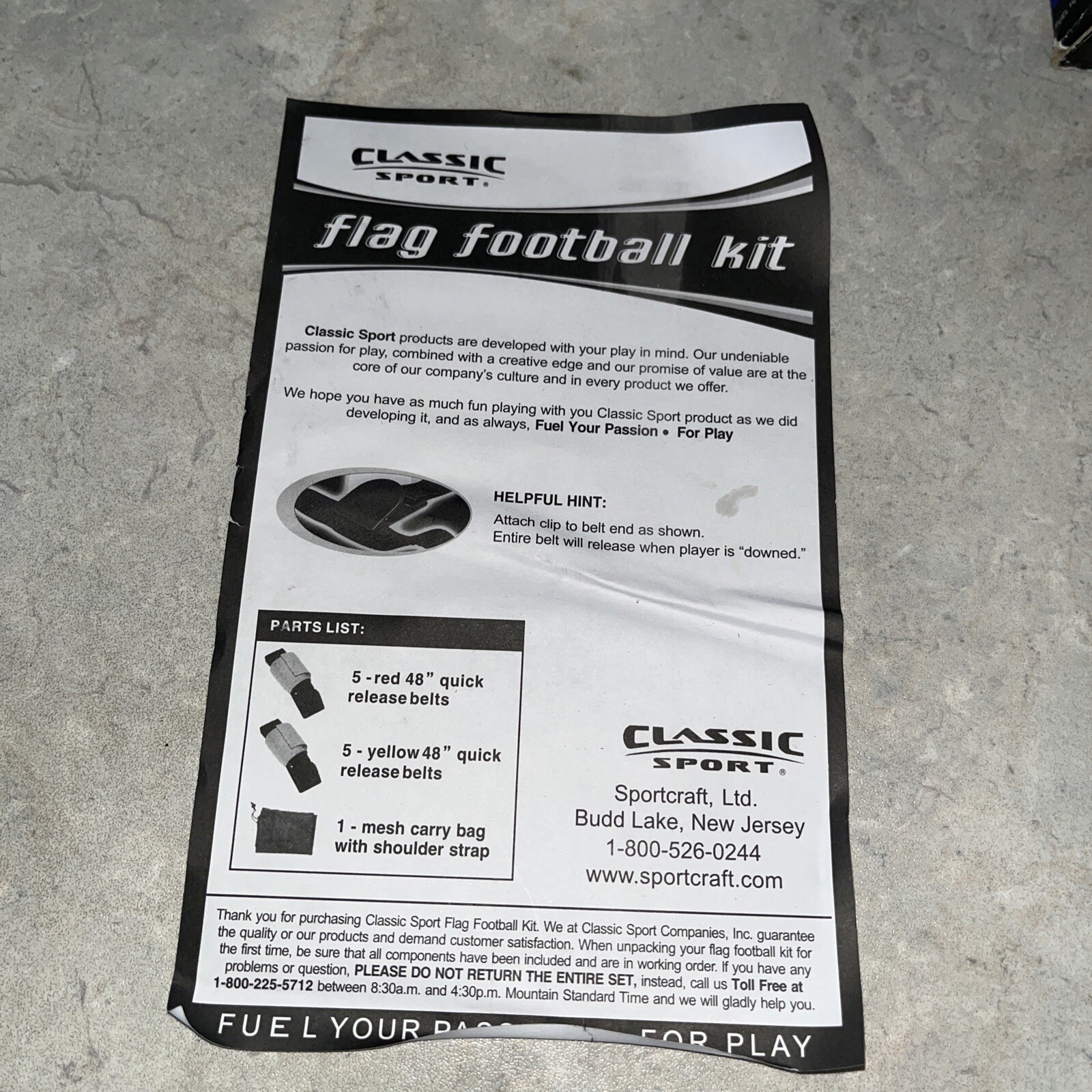 Classic Sport Flag Football Flags Kit Set 10 Player Mesh Carry Bag for ...