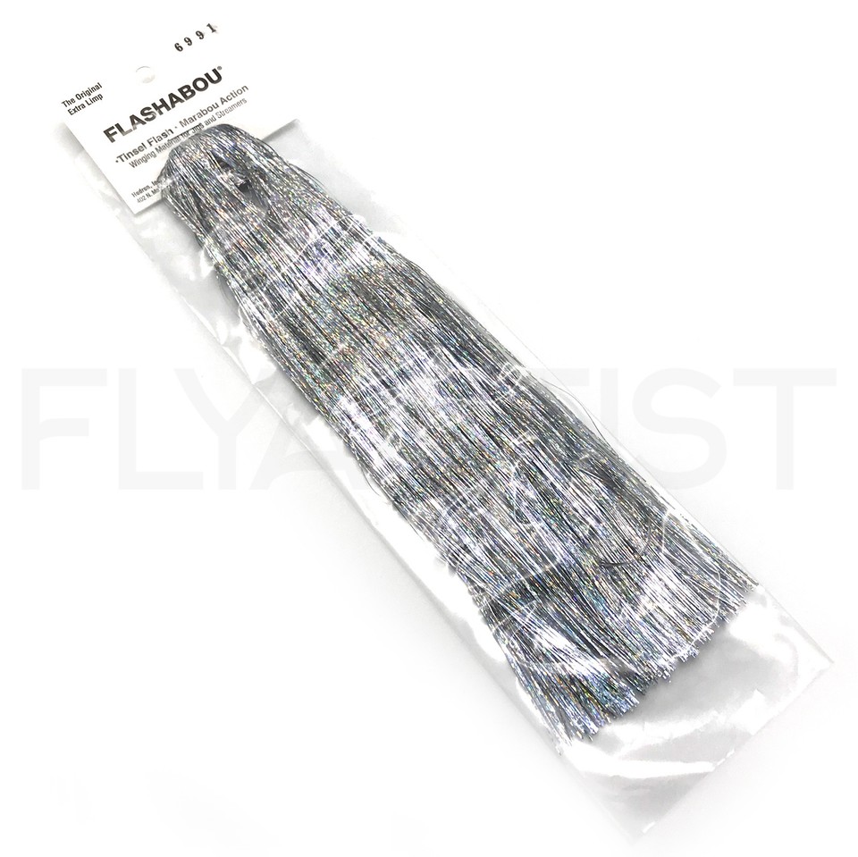 HOLOGRAPHIC FLASHABOU - Fly Tying Flash Material Musky Bucktail - 25 ...