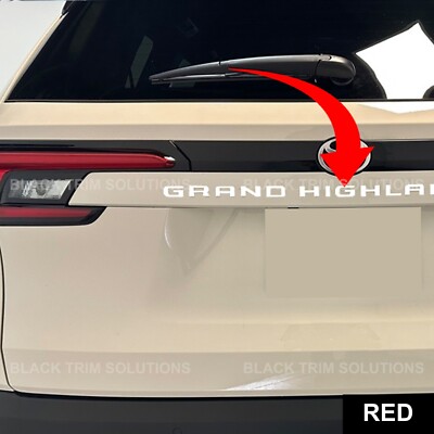 2024-2025 Toyota Grand Highlander White Letter Vinyl Decal Inlay ...