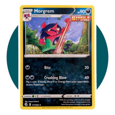 Fusion Strike Pokemon Card (XX53): Morgrem 177/264 | eBay