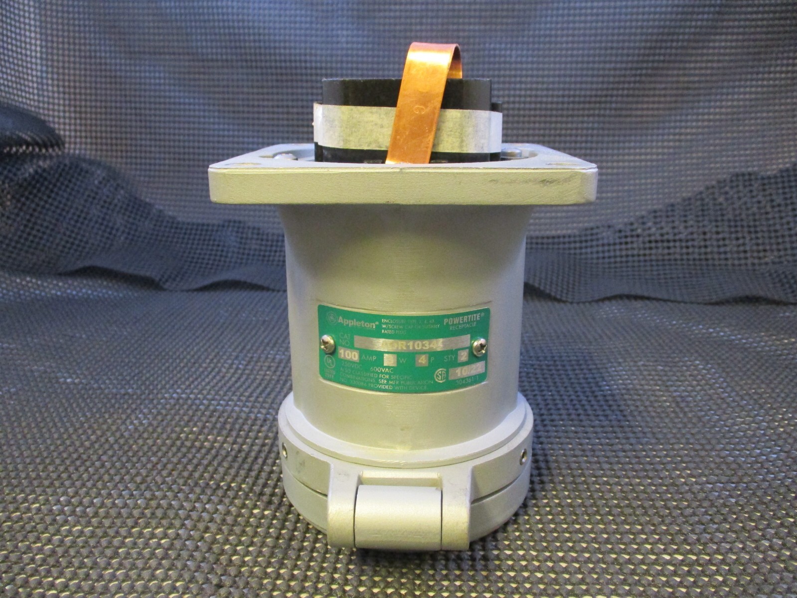 APPLETON 100 AMP 3W 4P RECEPTACLE ADR1034 NEW IN BOX MATES WITH ...