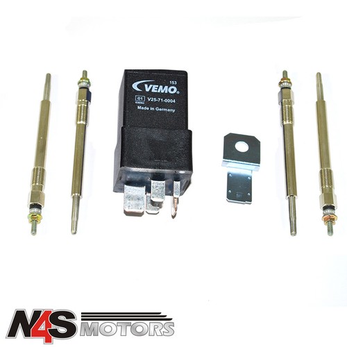 LR DEFENDER 200/300TDI TIMER GLOW PLUG WITH RELAY. PART 4 x ETC8847, 1 ...