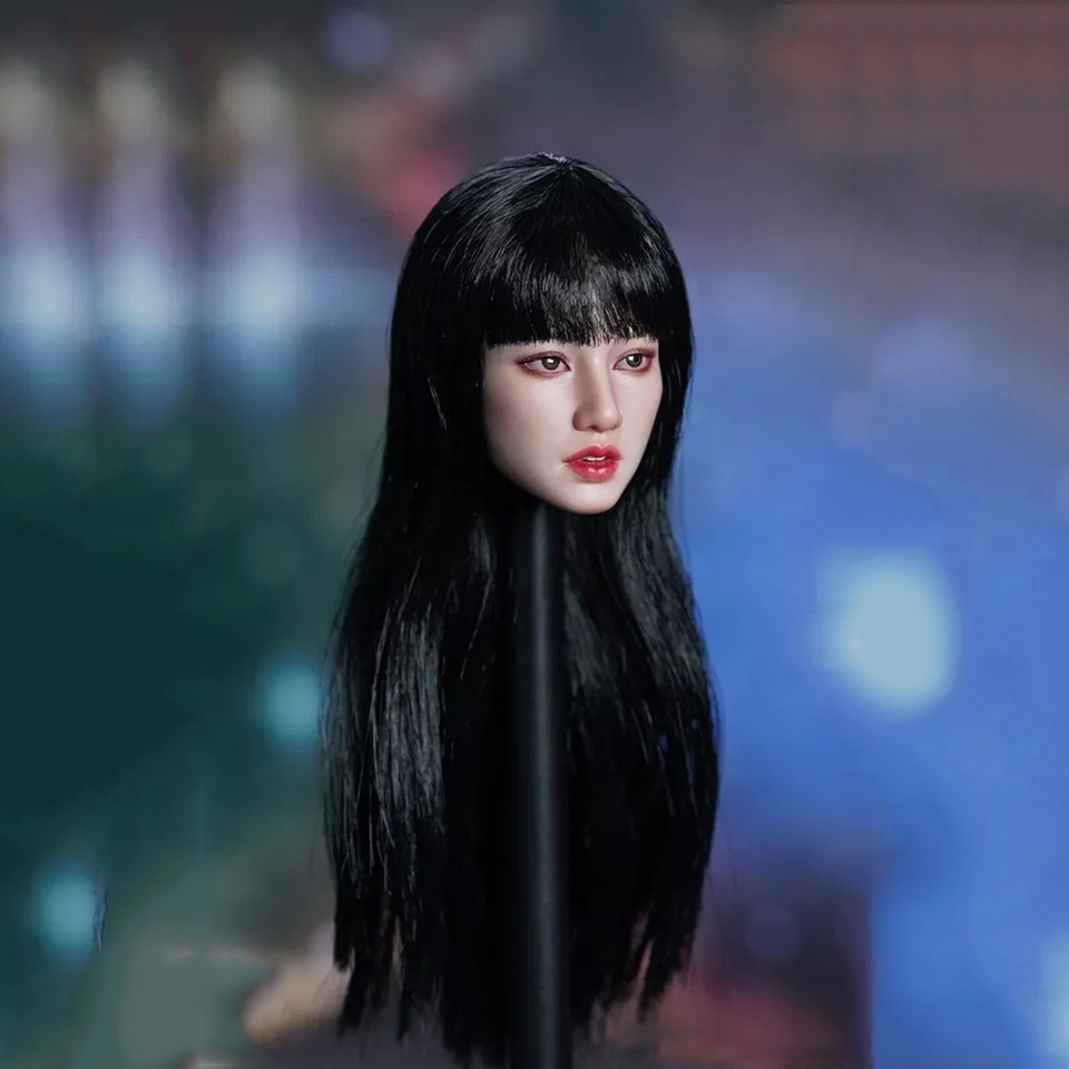 SUPER DUCK SDH041C 1/6 Head Sculpt Asian Lisa Girl For 12" Female PH ...