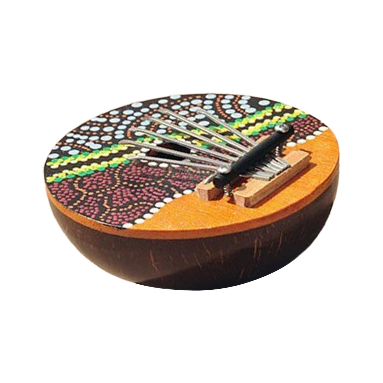 7 Key Kalimbas Exquisite Handpainted Patterns Thumb Piano for Beginners ...