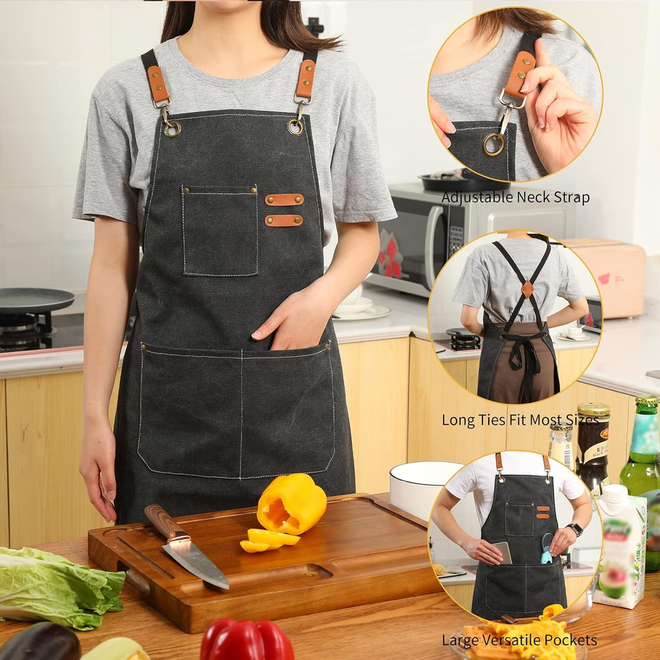 Ropa De Cocina Mandiles Para Mujer Women Hombre Delantal Kitchen Mandil ...