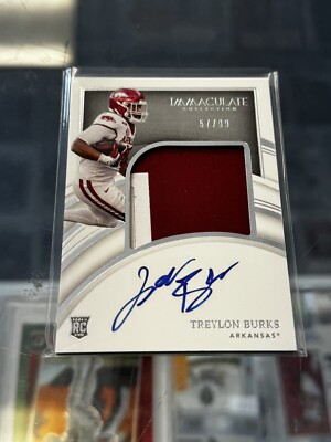 2022 Immaculate Collegiate TREYLON BURKS /99 RPA RC ON CARD AUTO | eBay