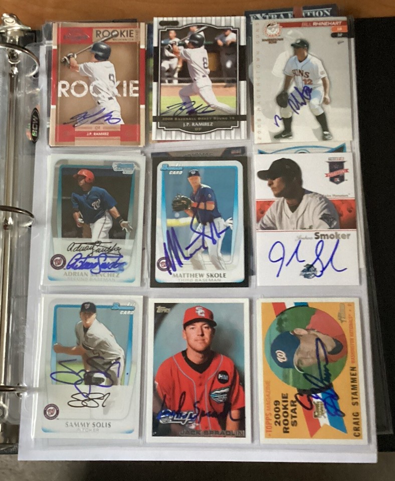 WASHINGTON NATIONALS BASEBALL SIGNED AUTOGRAPHED CARDS | eBay