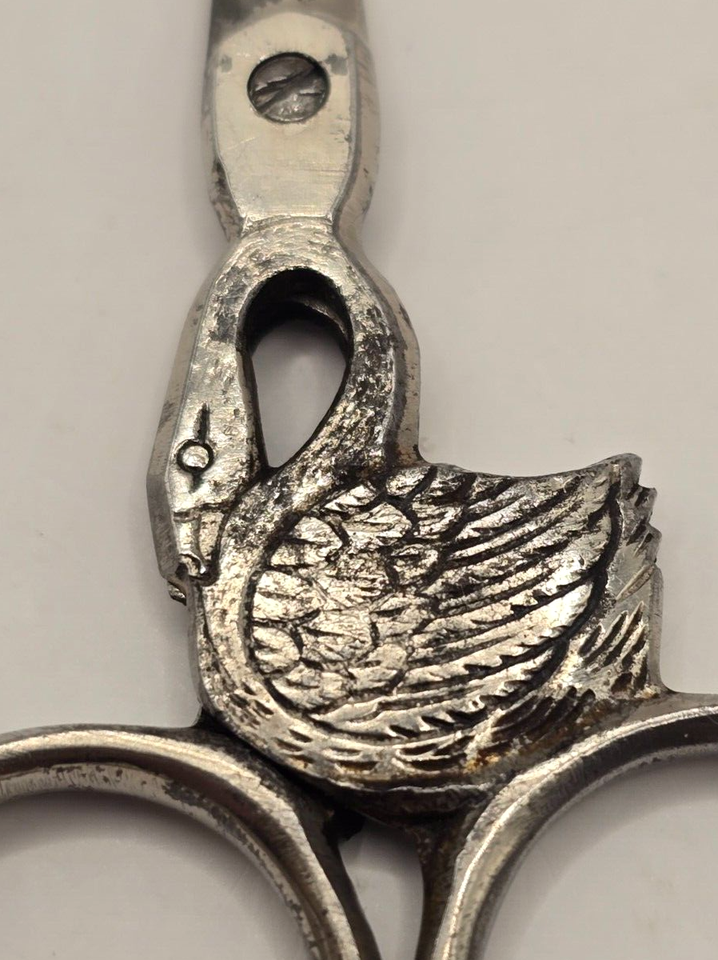 Antique Figural Swan Embroidery Scissors | eBay