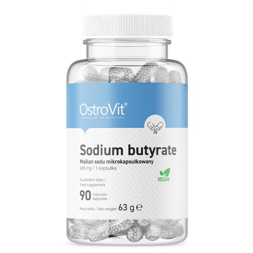 Natrium Butyrat 600mg (30% Buttersäure) 90 Vege Mikrokapseln (Sodium ...