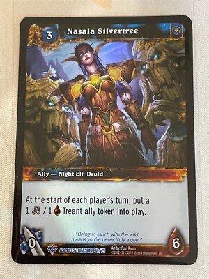 World of Warcraft TCG, Aspects Treasure, 36/75, Nasala Silvertree, Foil ...