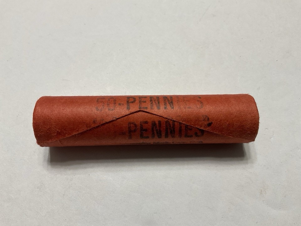 OBW 1959 P LINCOLN WHEAT CENT PENNY ROLL UNCIRCULATED ORIGINAL BU ...