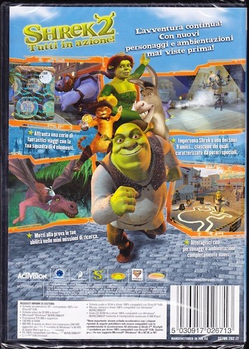 Shrek 2 All IN Action X PC CD ROM Italian English Sealed Bargain | eBay