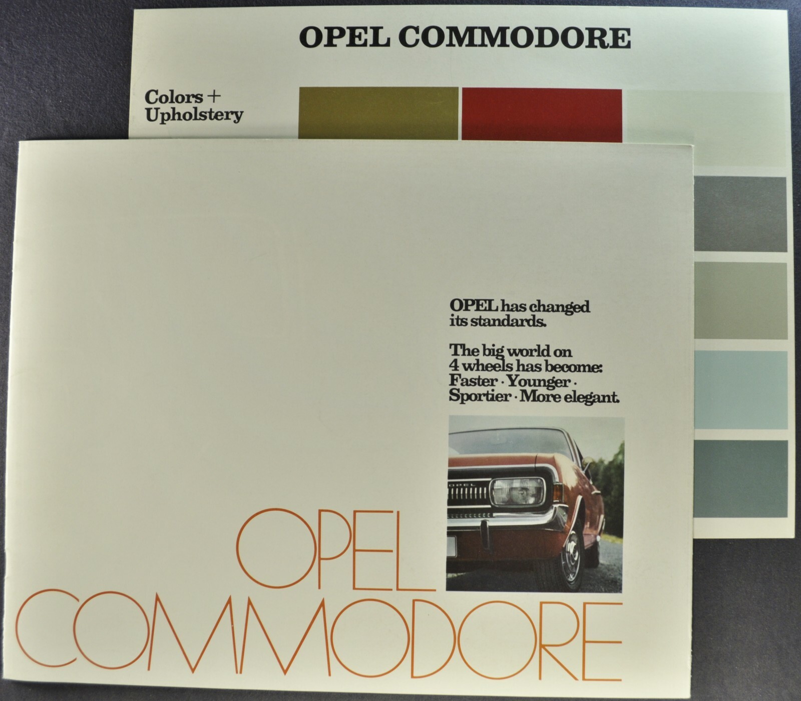 1969 Opel Commodore Brochure +Colors-Specs GS Coupe Sedan GM Excellent ...