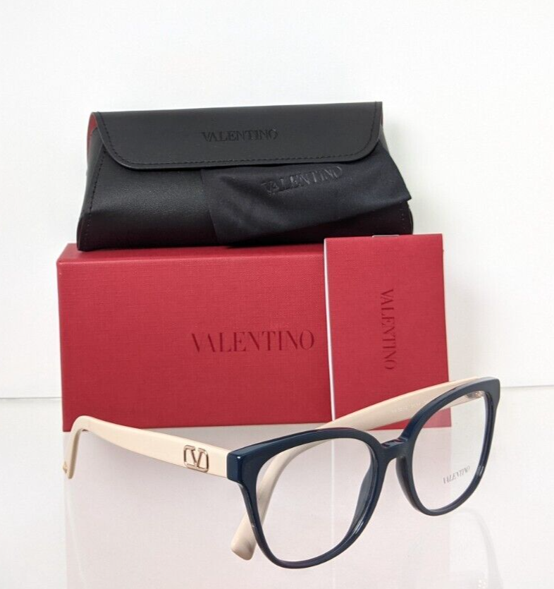 New Authentic Valentino Eyeglasses VA 3072 5034 54mm 3072 Navy Frame | eBay