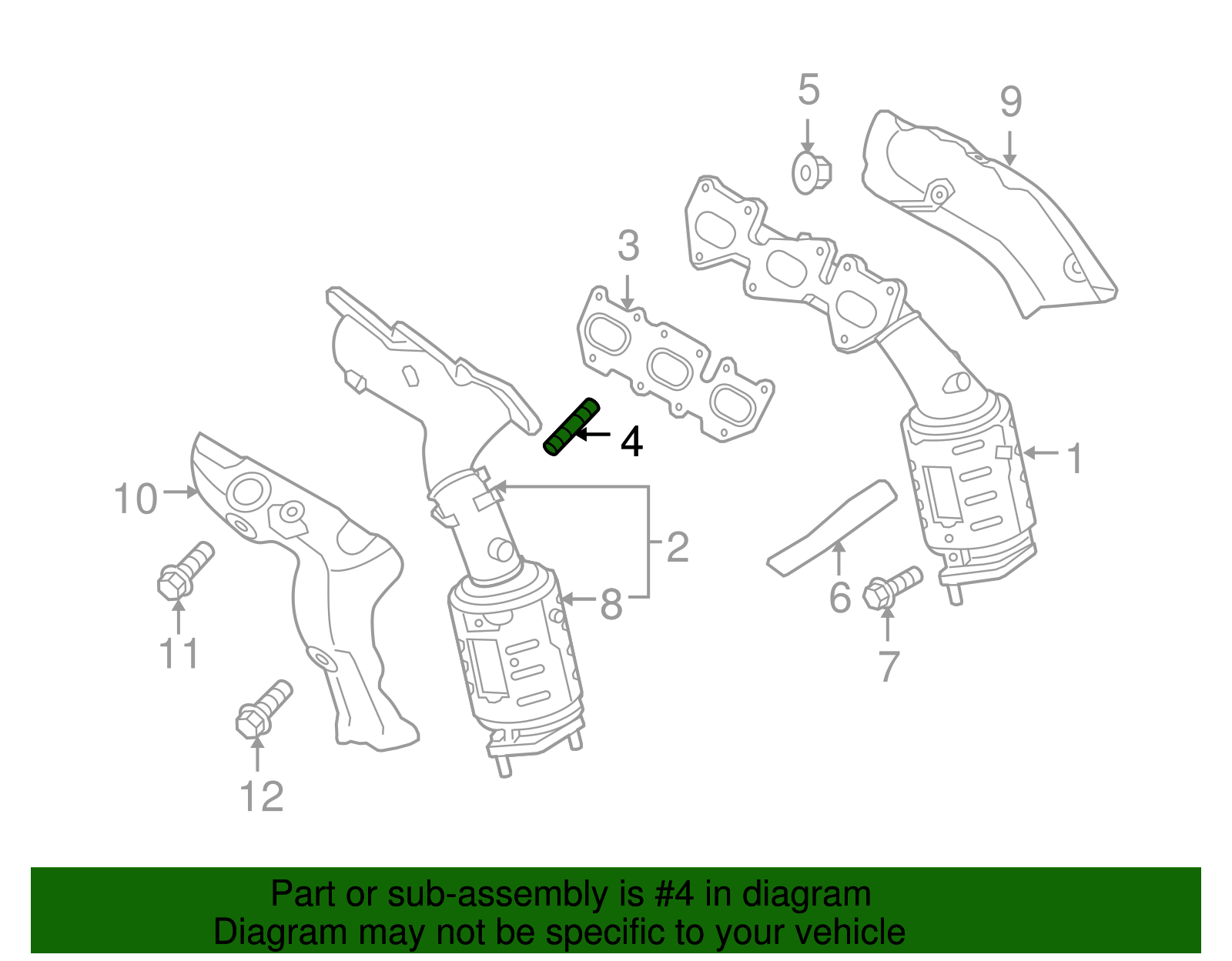 Hyundai 221253C200 Genuine OEM Mnfd W/converter Stud for sale online | eBay