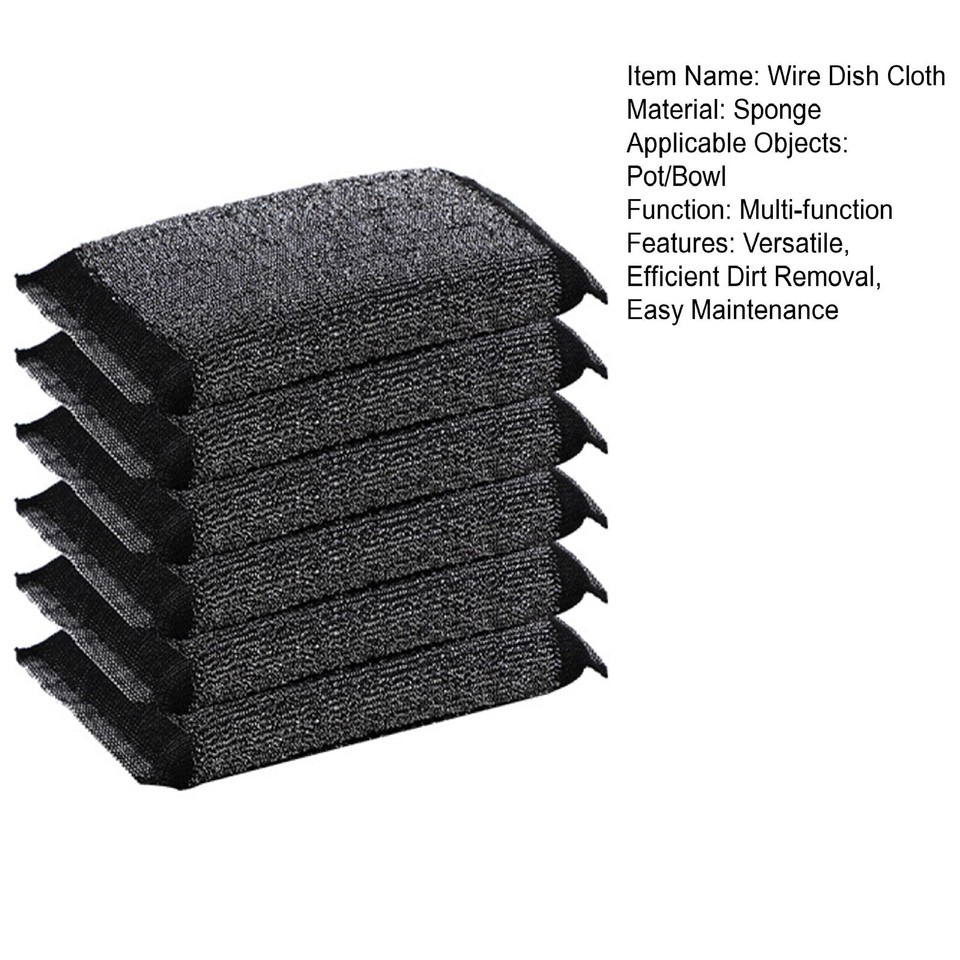 Grease Sponge Kitchen Cleaner Dish Cloth Pads Kitchen Sponges Pot Set ...