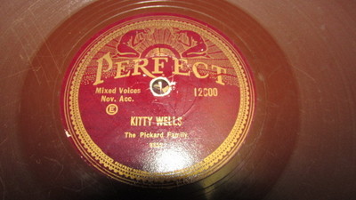 THE PICKARD FAMILY PERFECT 78 RPM RECORD 12600 KITTY WELLS / THE OLD ...