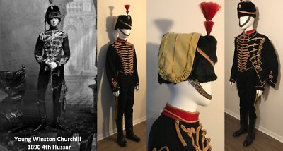 Victorian Hussar Cavalry Royal Hussar Hat Tunic Pants Boots British ...
