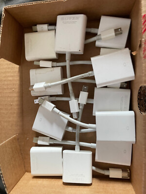Lot of 12 Apple OEM Original (A1307) Mini DisplayPort to VGA Adapter | eBay