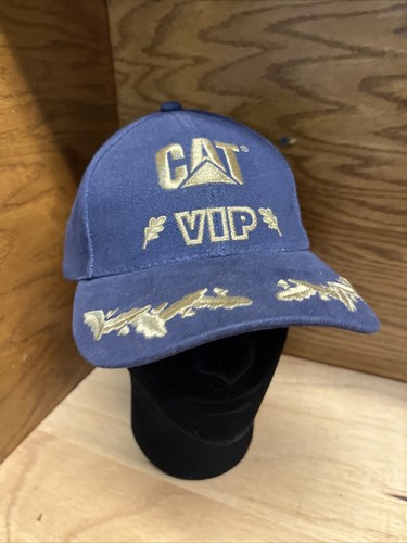 Vintage Caterpillar CAT VIP Official Hat Cap Blue Gol… - Gem
