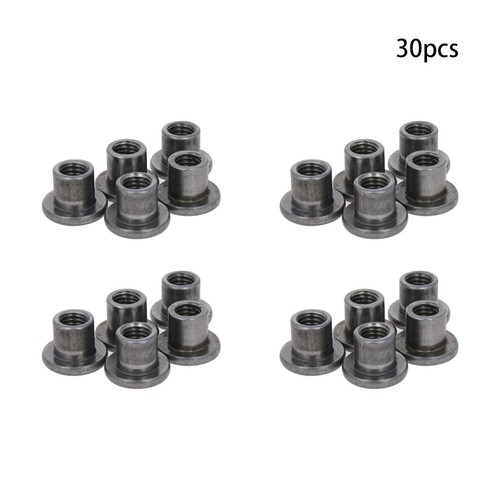 30Pcs M4-M10 Rivet Nut Fastener Flat Head Thread Insert Screw Nut ...