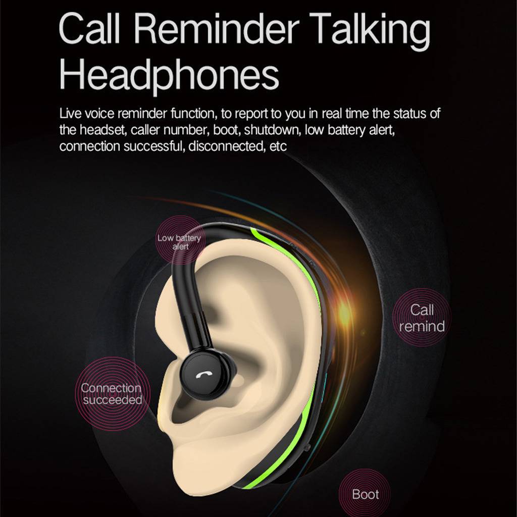 Wireless Bluetooth Headset Driver Trucker Earphone with Mic Noise ...