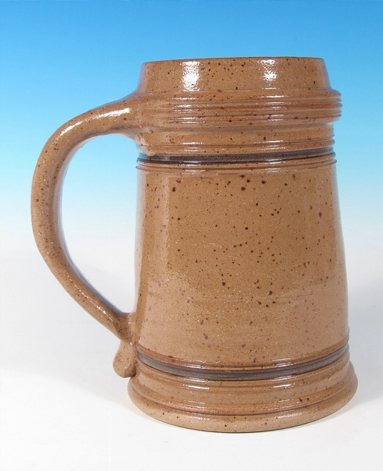Colonial Reproduction Williamsburg Studio Stoneware Art Pottery Tankard ...