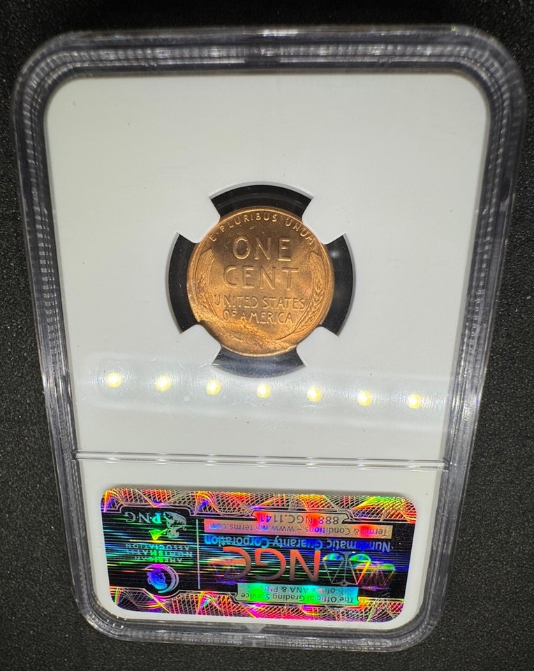 1944 1C STRUCK ON A DEFECTIVE PLANCHET MINT ERROR MS 65 RD😎😎 | eBay