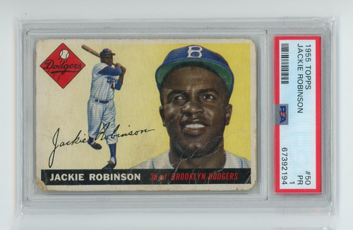 1955 Topps Jackie Robinson #50 PSA 1 PR Brooklyn Dodgers | eBay