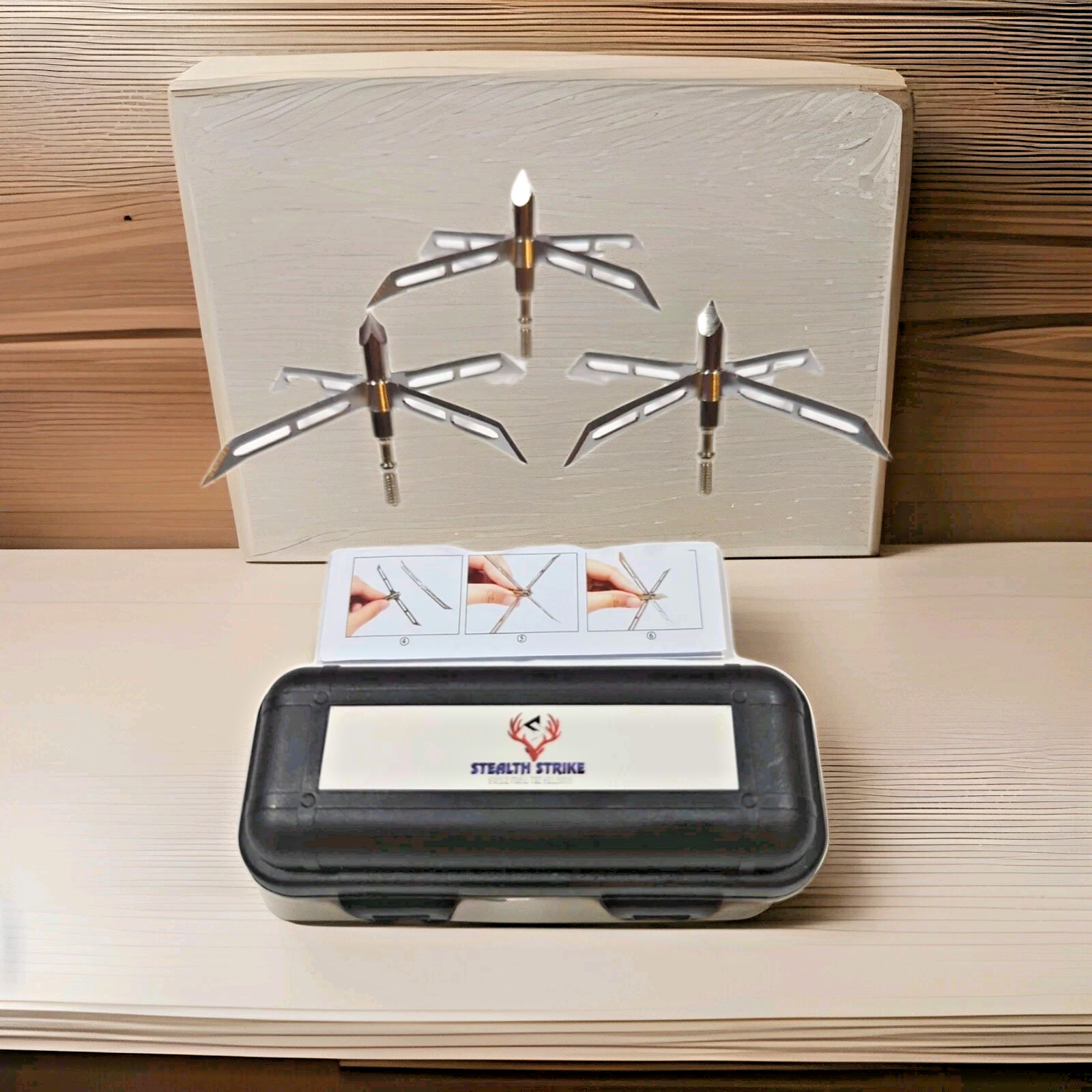 Turkey Head Broadheads 160 Grain 4" Cutting Dia Archery Arrowhead Fix4 ...