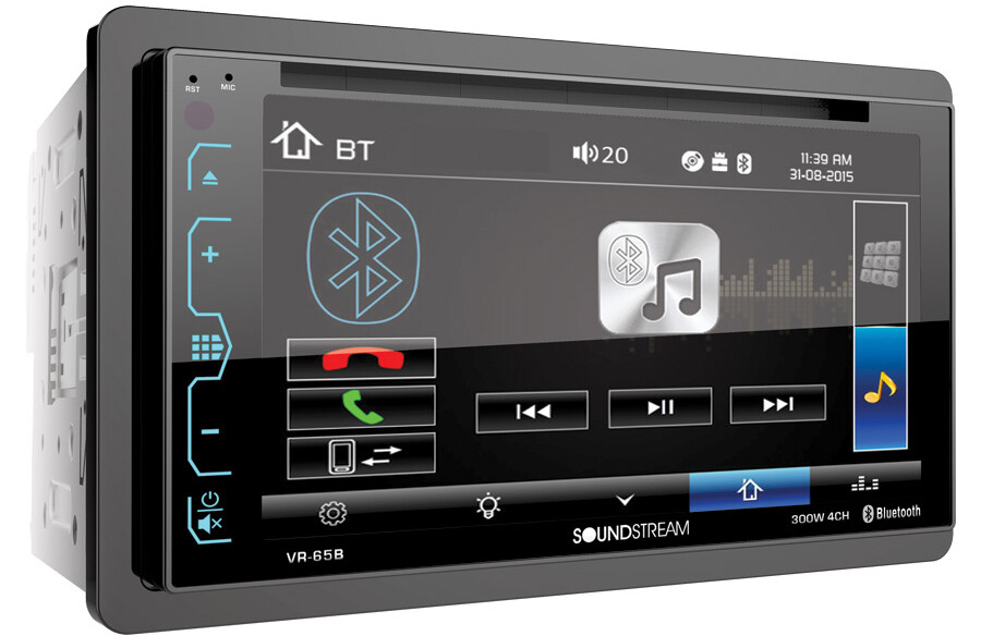 SOUNDSTREAM VR-65B 2-DIN 6.2" TOUCHSCREEN LCD CD DVD USB PLAYER ...