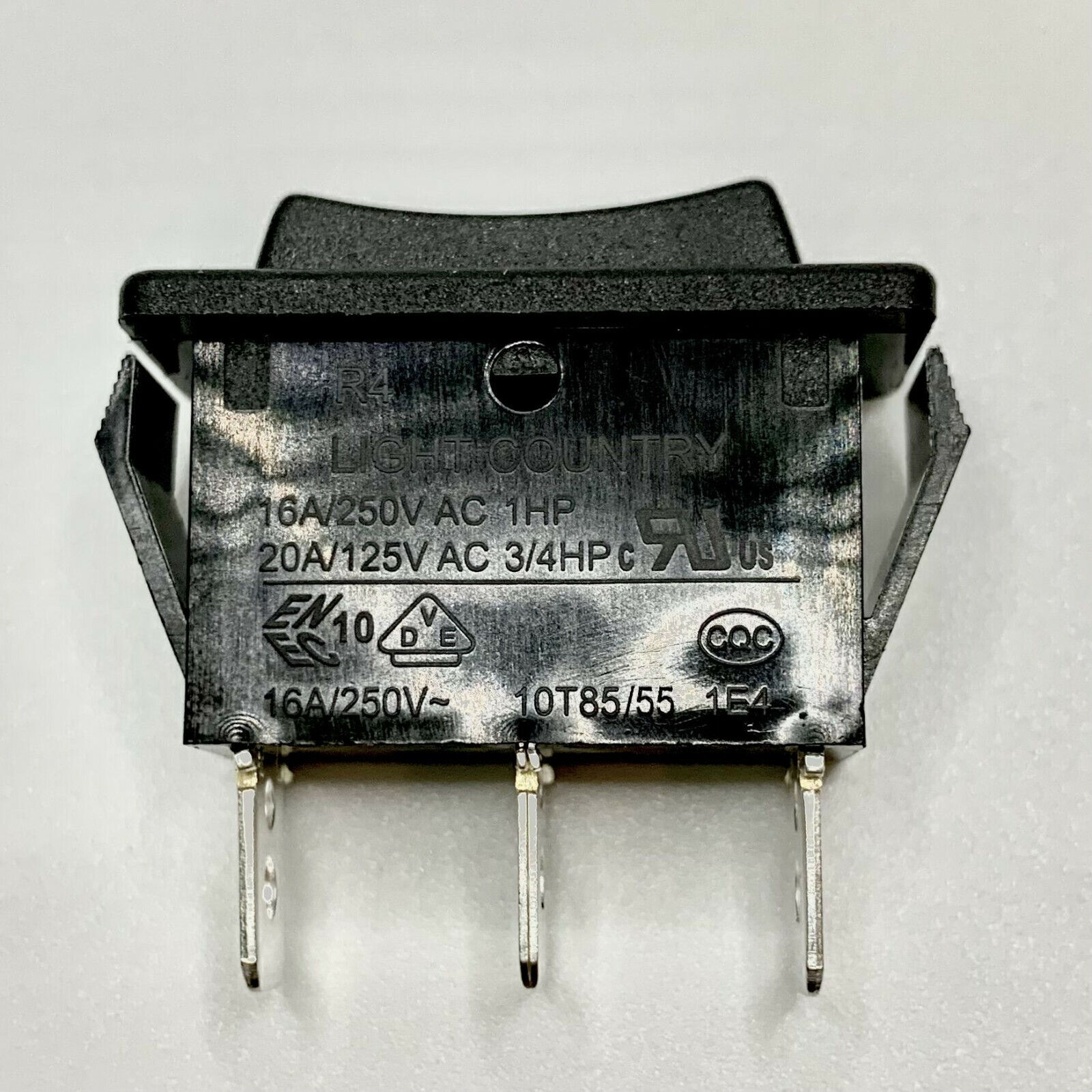 1pc LIGHT COUNTRY R4 16A250V 3pins bilateral reset rocker switch ...