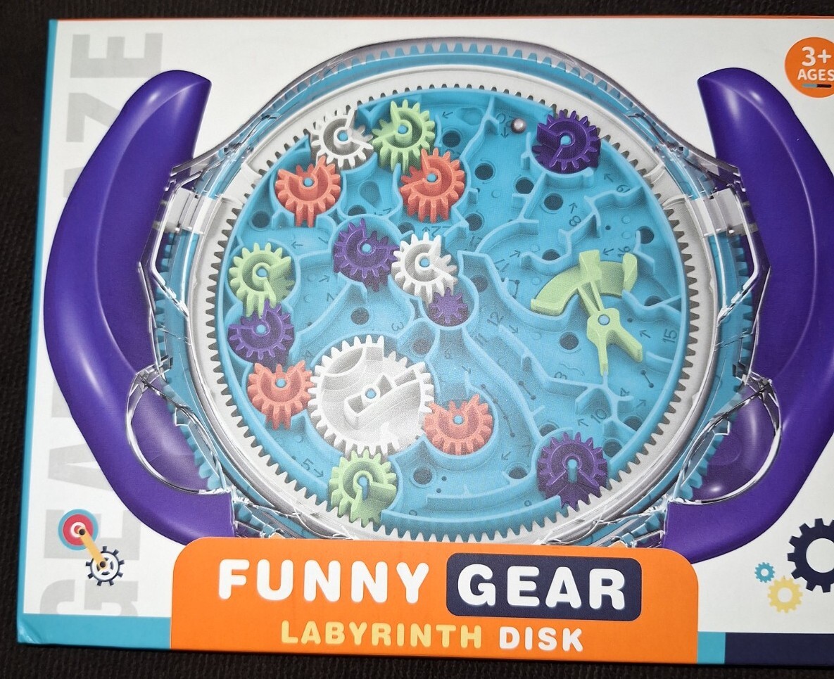 New Creative 3D Puzzle Funny Gear Labyrinth Disk Gear Balance Maze ...