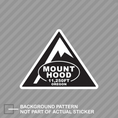 Triangle Mount Hood Sticker or mt hood sticker climbed feet hike camp ...