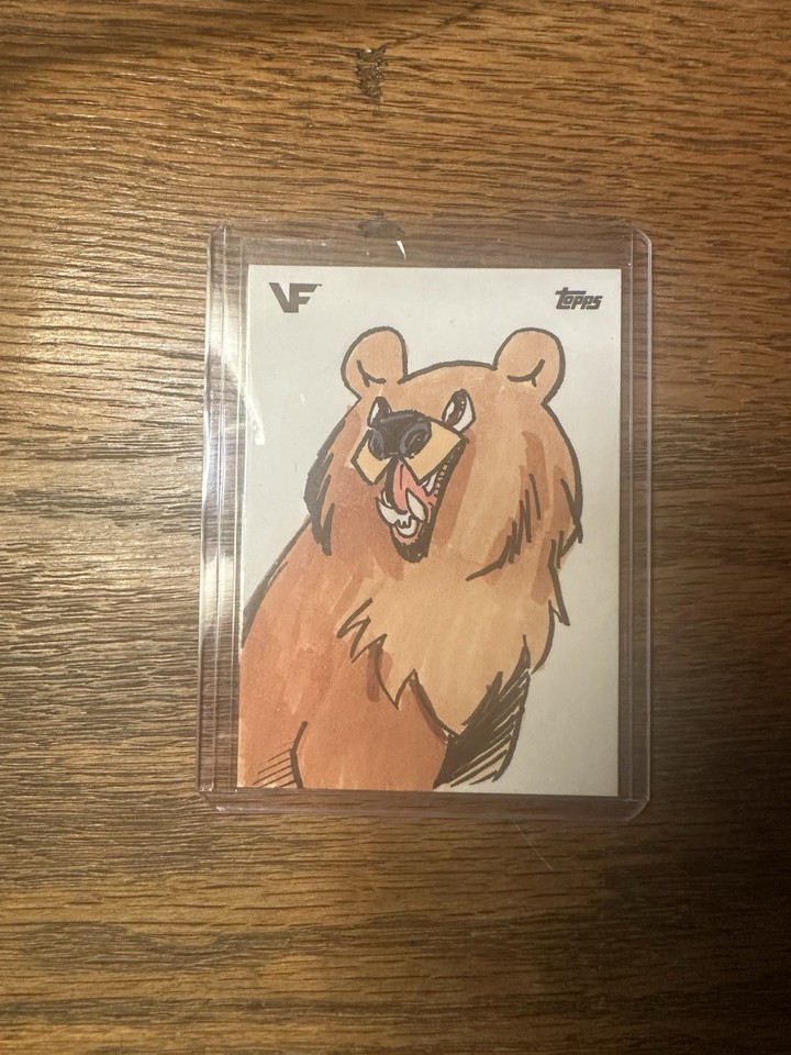 2025 Topps Chrome Veefriends Gracious Grizzly Bear 1/1 Sketch ...