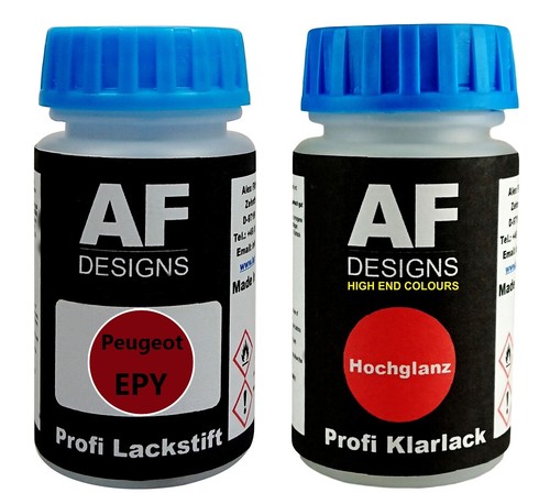 Crayon-Peinture Peugeot Epy Rouge Rubi Nacré Métallique + Verni Voiture ...