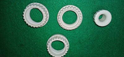4 Old Electrical Porcelain Threaded Socket Rings | eBay