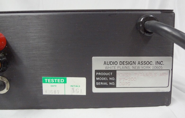 Vintage Audio Design Associates ADA PT-200 Dual Channel Power Triangle ...
