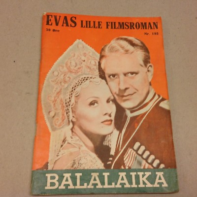 Balalaika Nelson Eddy Ilona Massey 1941 Danish Movie Novel "EVA Lille ...