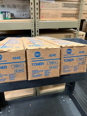 Genuine Konica Minolta 024E Black Toner Cartridge TN-511, TN511 | eBay
