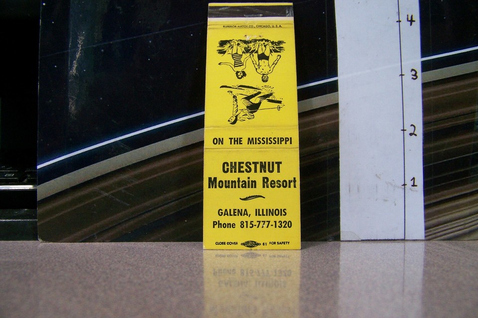 Vintage Matchbook Cover V6 Galena Illinois Chestnut Mountain Resort ...