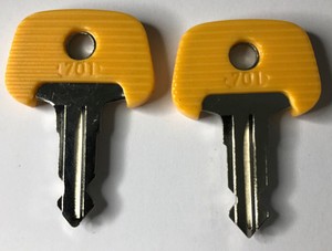 2x Ignition Key 701-Key 701-JUNGHEINRICH Ant BT KOMATSU TCM Mic | eBay