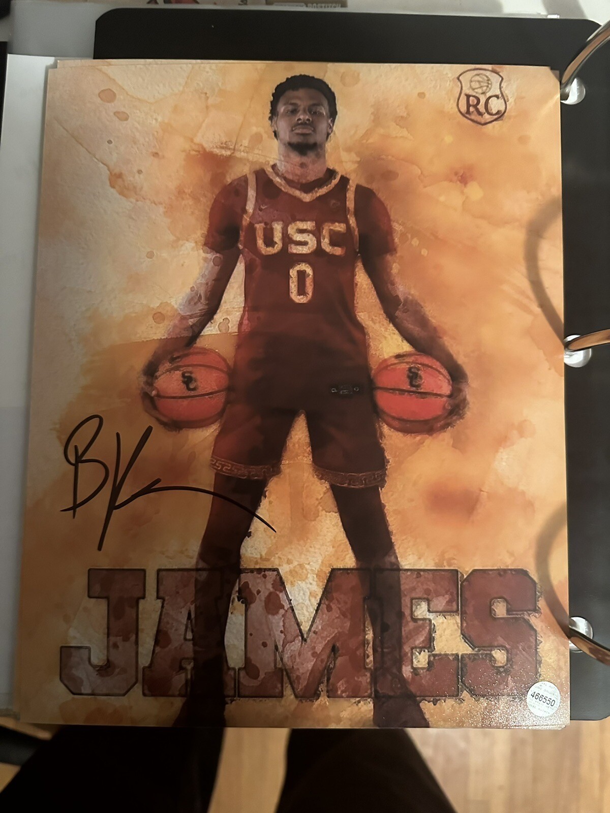 Bronny James Autographed 8x10 Photo W/ COA | eBay
